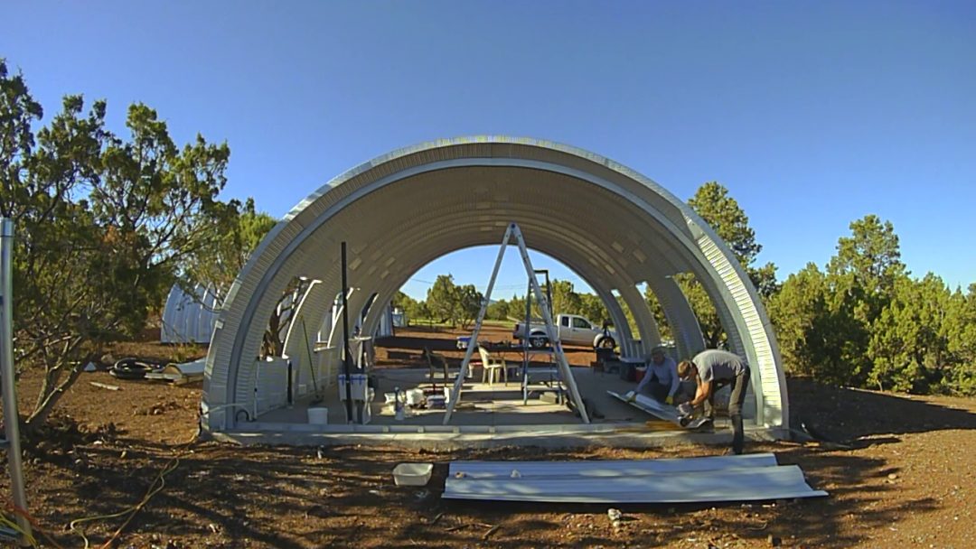 Wood Framing in a Metal Quonset Hut - Clever Moderns