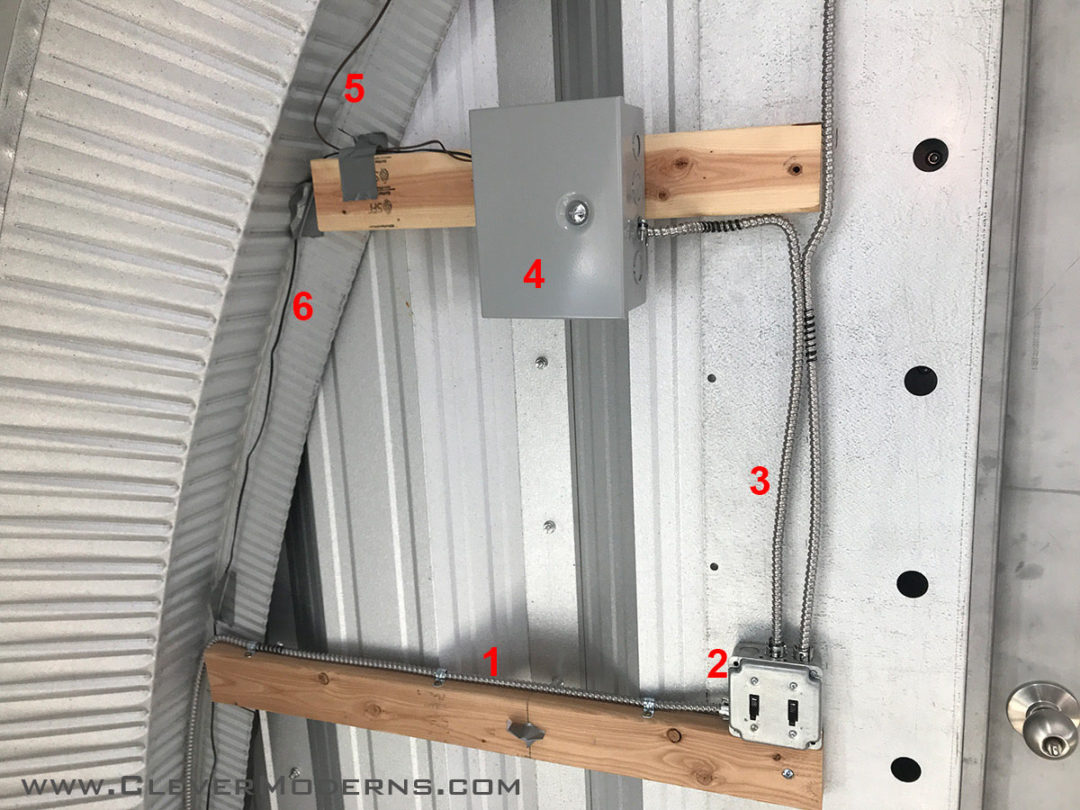 Headquarters Hut Exterior LED Lighting - Clever Moderns - Quonset Hut