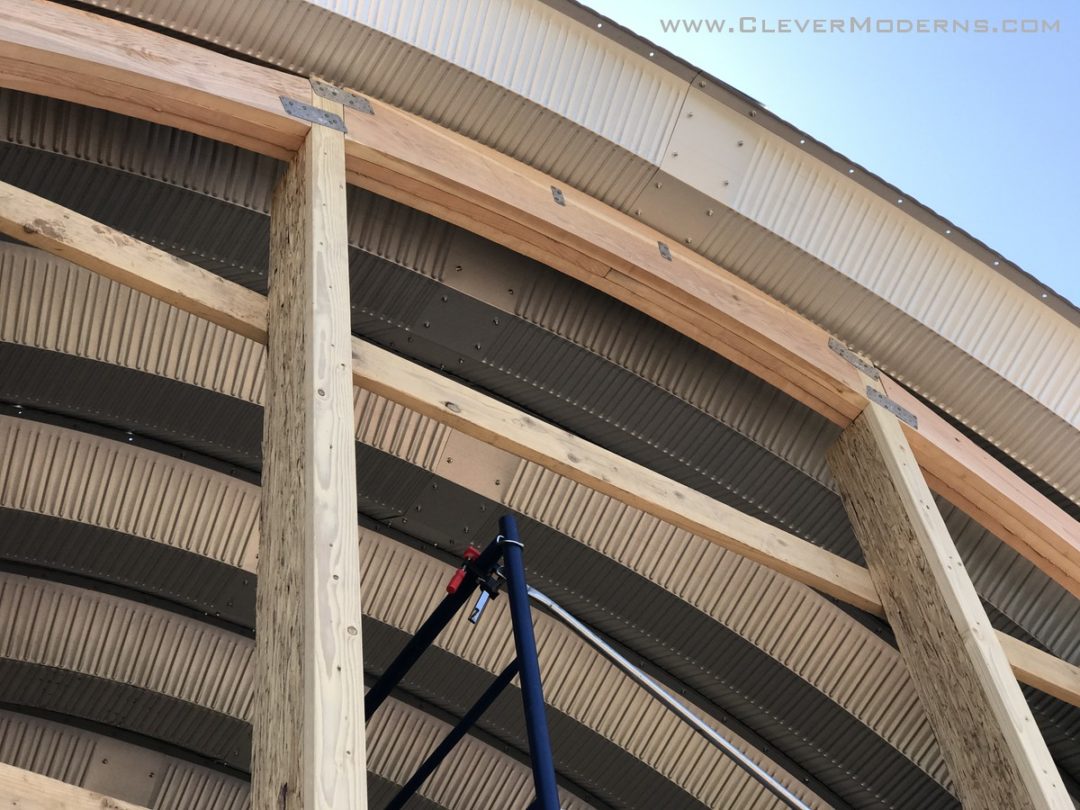 Quonset Loft House Window Wall Framing - Clever Moderns