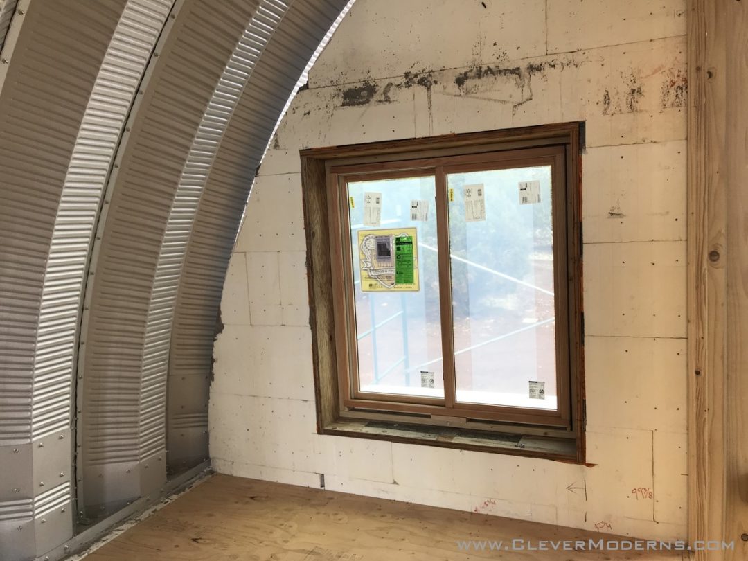 Quonset Loft House Window Installation - Clever Moderns