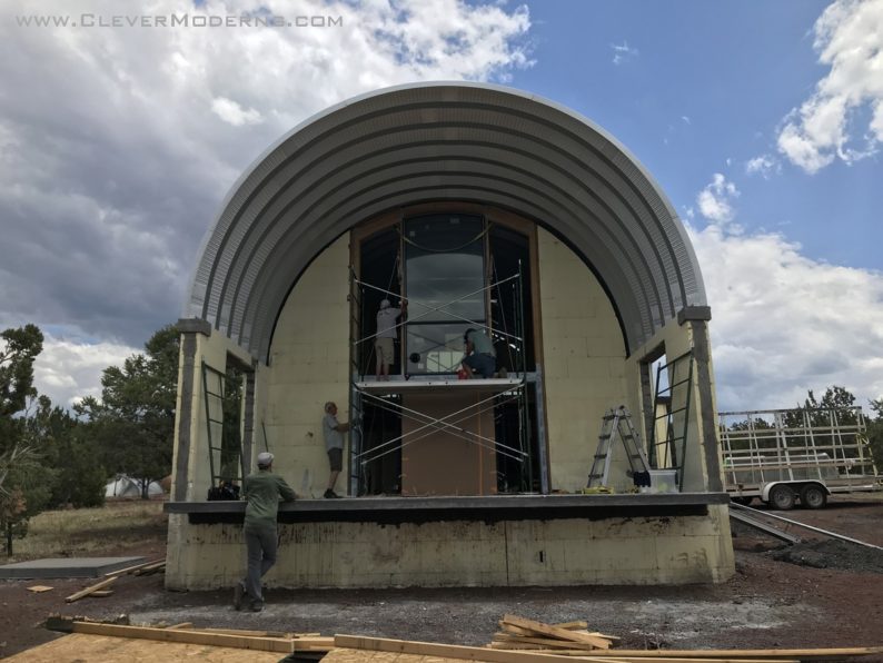 Quonset Loft House Window Installation - Clever Moderns