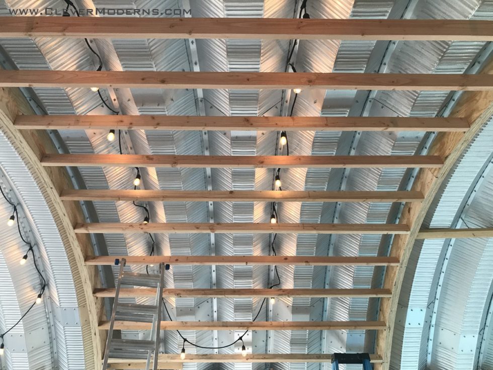 Headquarters Hut Framing Progress - Clever Moderns