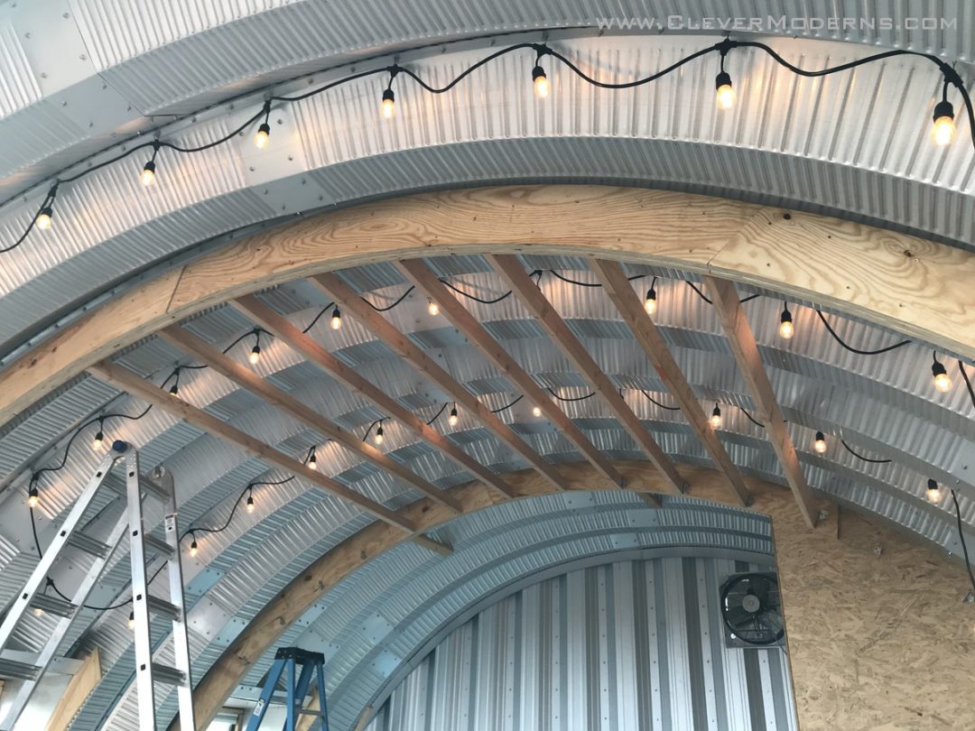 Headquarters Hut Framing Progress - Clever Moderns